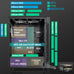 NN8-N6 MUSETEX ATX PC Case Pre-Install 6 PWM ARGB Fans, Polygonal Mesh