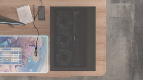 Y6 MUSETEX ATX PC Case,Black, 3 Non-LED Fans Pre-Installed